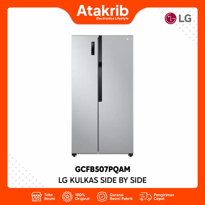 Jual LG KULKAS SIDE BY SIDE GCFB507PQAM Inverter 509L | Shopee Indonesia