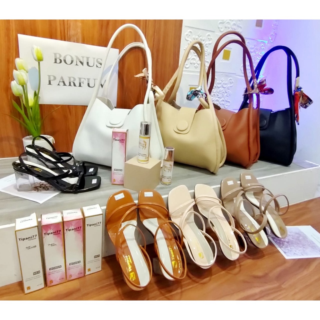 Jual paket gemes hak kaca QUEEN + totebag FLORIDA (bonus parfum ...