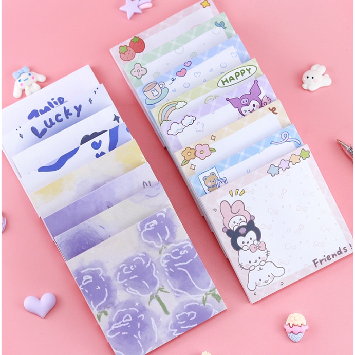 Jual Sticky notes purple color motif rose | Shopee Indonesia