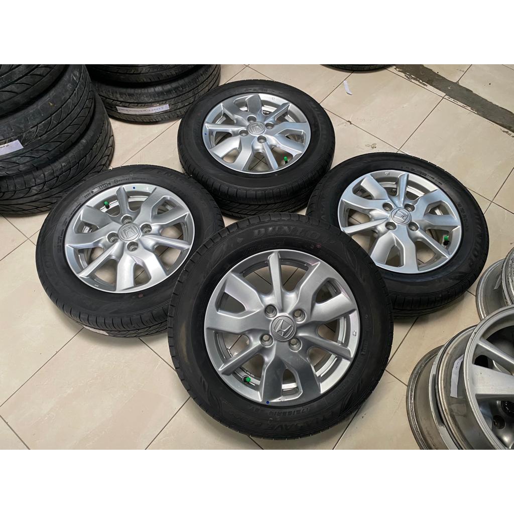 Jual VELG MOBIL STANDAR HONDA BRIO RING 14+ BAN 175 65 R14 DUNLOP ...