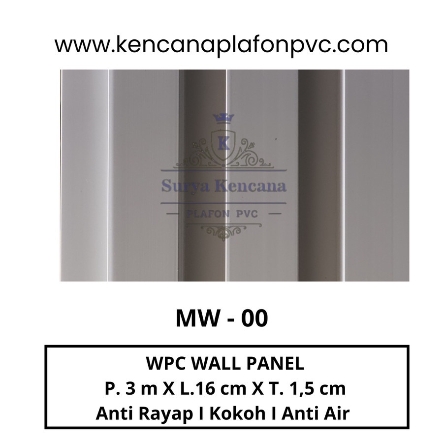 Jual WPC Wall Panel Putih Polos Glossy | Shopee Indonesia