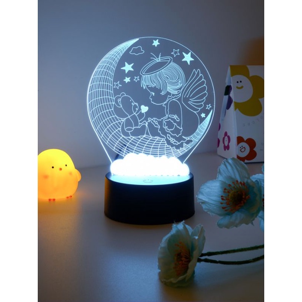 Jual [ PPLUS ] LAMPU HIAS LED 3D / LAMPU TIDUR HIAS LED 3D ACRYLIC ...