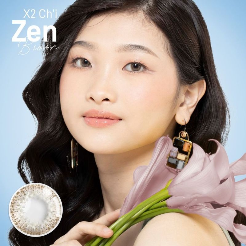 Jual Soflen X2 CHI ZEN brown NORMAL- MINUS 7.00 / x2 diva brown normal ...