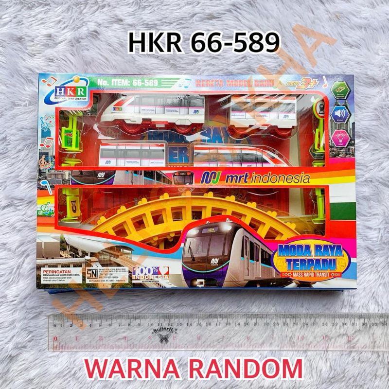 Jual MAINAN HKR 66-589 MRT INDONESIA KERETA KERETAAN REL JALAN TRAIN ...