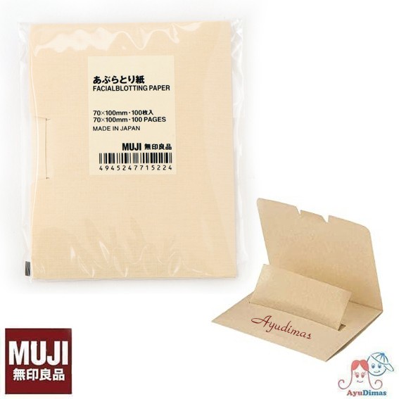Jual Muji Facial Blotting Paper / Cosmetic Oil Paper - kertas minyak ...