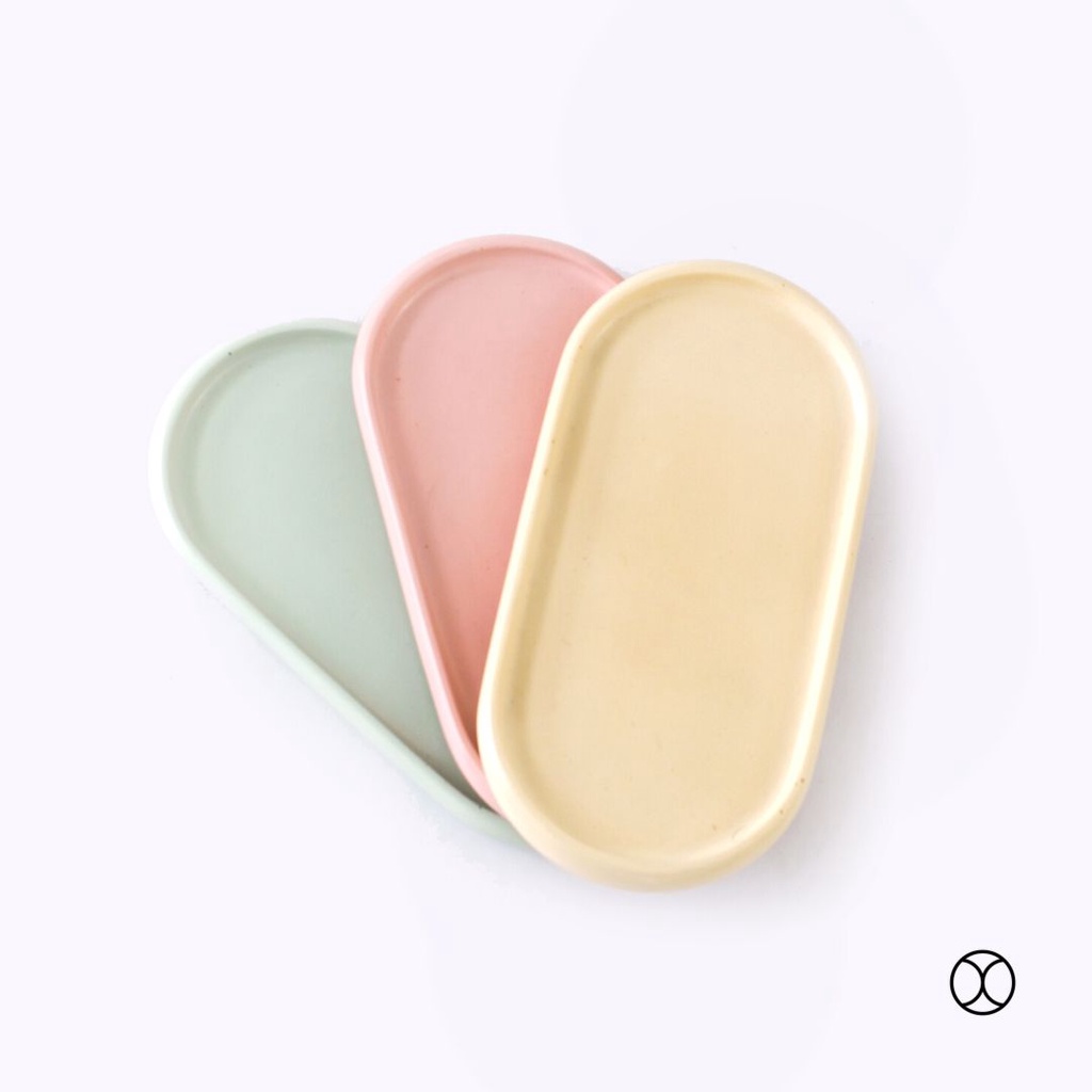 Jual CONCREATE LIVING Tray And Coaster Terra Double Coaster Home Decor ...