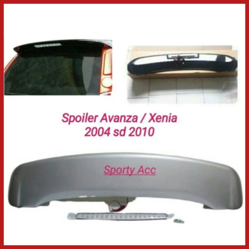 Jual Spoiler Sayap Mobil Avanza Xenia 2004- 2011 + Lampu Rem | Shopee ...