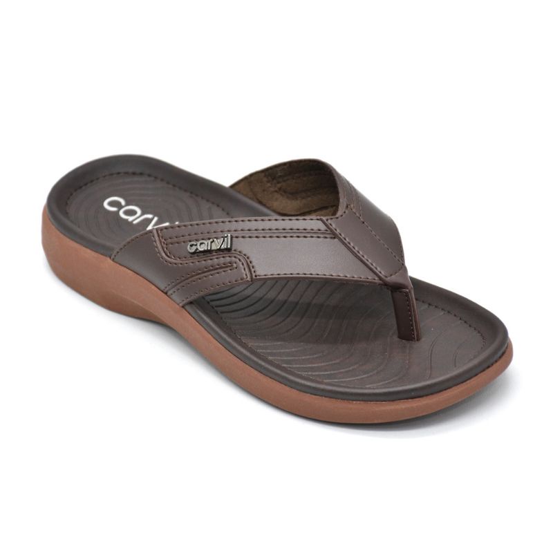 Jual SANDAL CARVIL MARCUS-01 M Dark brown (Original) | Shopee Indonesia