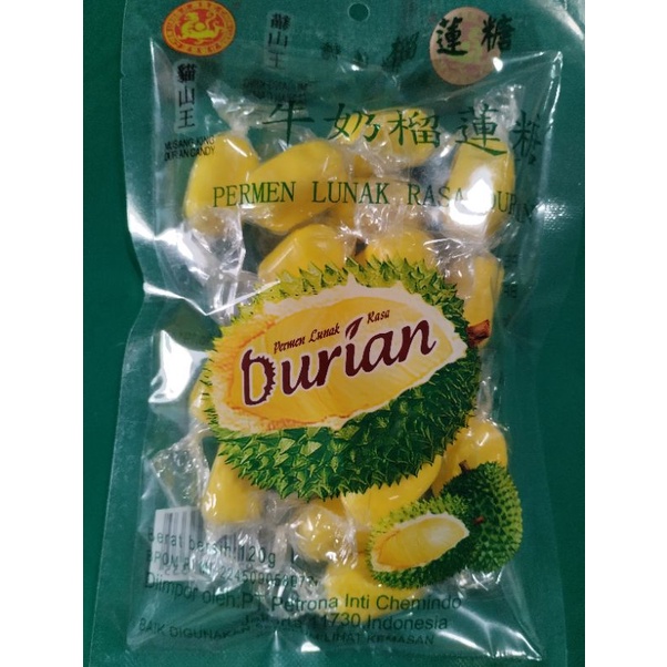 Jual Permen lunak rasa buah durian sweet chewy candy 120 gram | Shopee ...