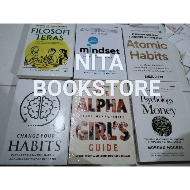 Jual Paket 6 Buku Motivasi Atomic Habits The Psychology Of Money