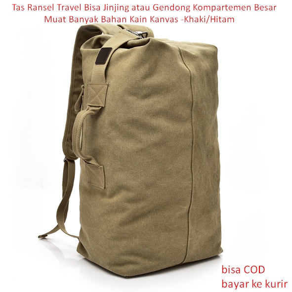 Jual Tas Ransel Travel Bisa Jinjing atau Gendong Kompartemen Besar Muat ...