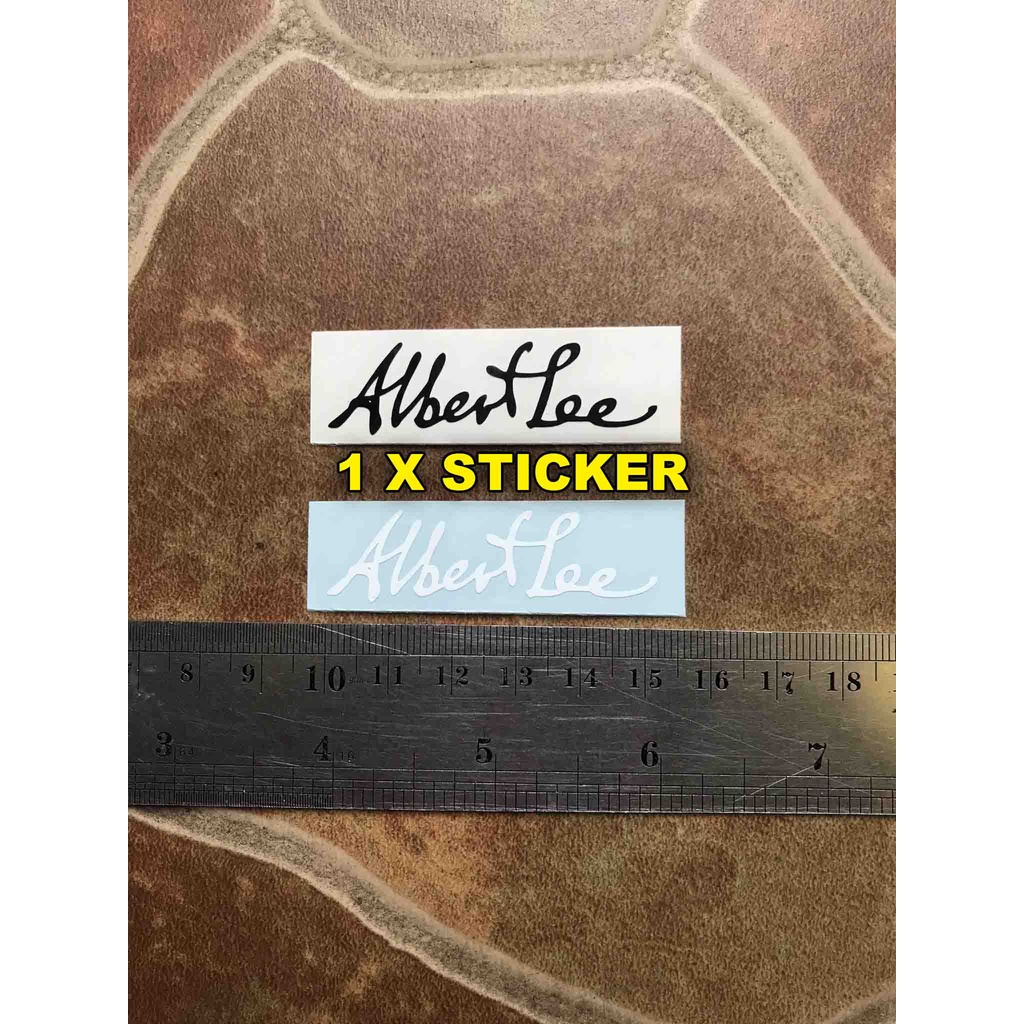 Jual Albert Lee Signed Sticker Signature Autograph Logo Headstock ...