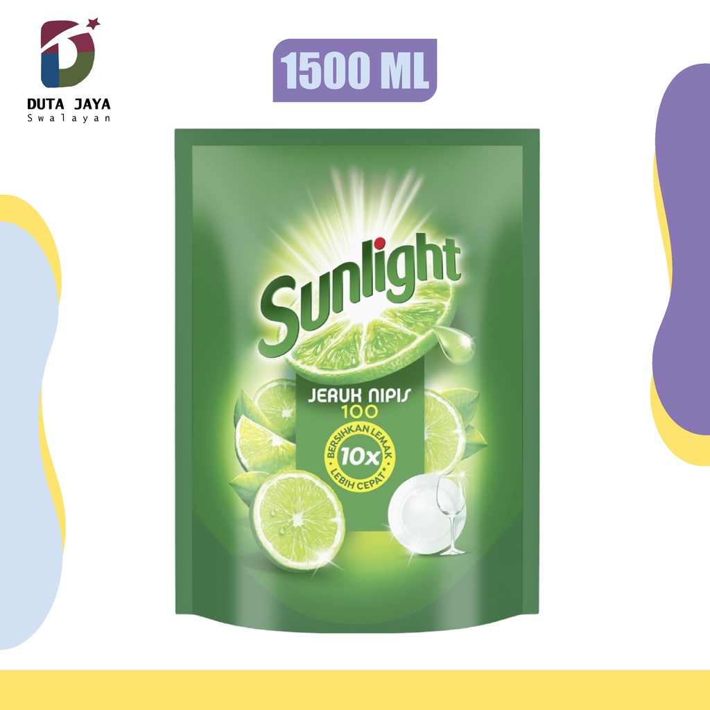 Jual Sunlight Jeruk Nipis Sabun Cuci Piring 1,5 Liter Pouch Refill 1500 ML | Shopee Indonesia