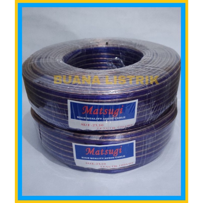Jual Kabel Audio Transparan /Monster MATSUGI 2X30 (100yard/90meter ...