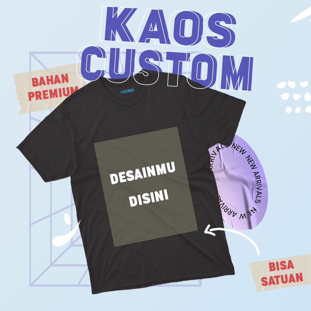 Jual Custom Baju Kaos Premium Unisex Berbagai Warna | Shopee Indonesia