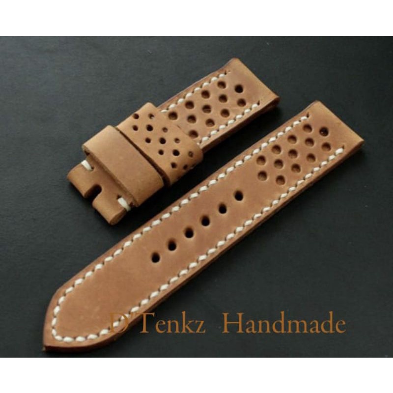 Jual Watch strap tali jam tangan kulit asli Tan Rally t11 | Shopee ...