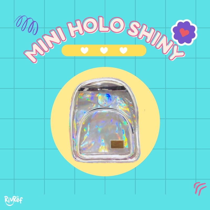 Jual Tas transparan mika jelly pvc 3in1 bag ransel transparan hologram ...