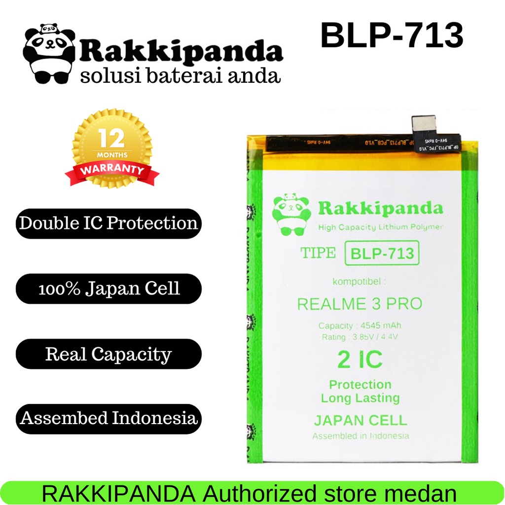 Jual BATERAI RAKKIPANDA BLP713 FOR REALME 3 PRO | Shopee Indonesia