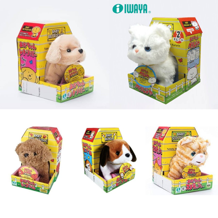 Jual IWAYA Walking Puppy and Kitty Plush Baby Dog or Cat Toy | Shopee ...