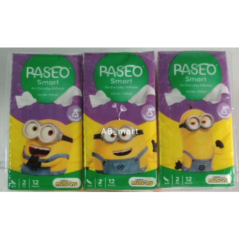 Jual TISSUE TISU PASSEO PASEO SMART FACIAL TISSUE 1 PACK ISI 6 PCS 12 ...
