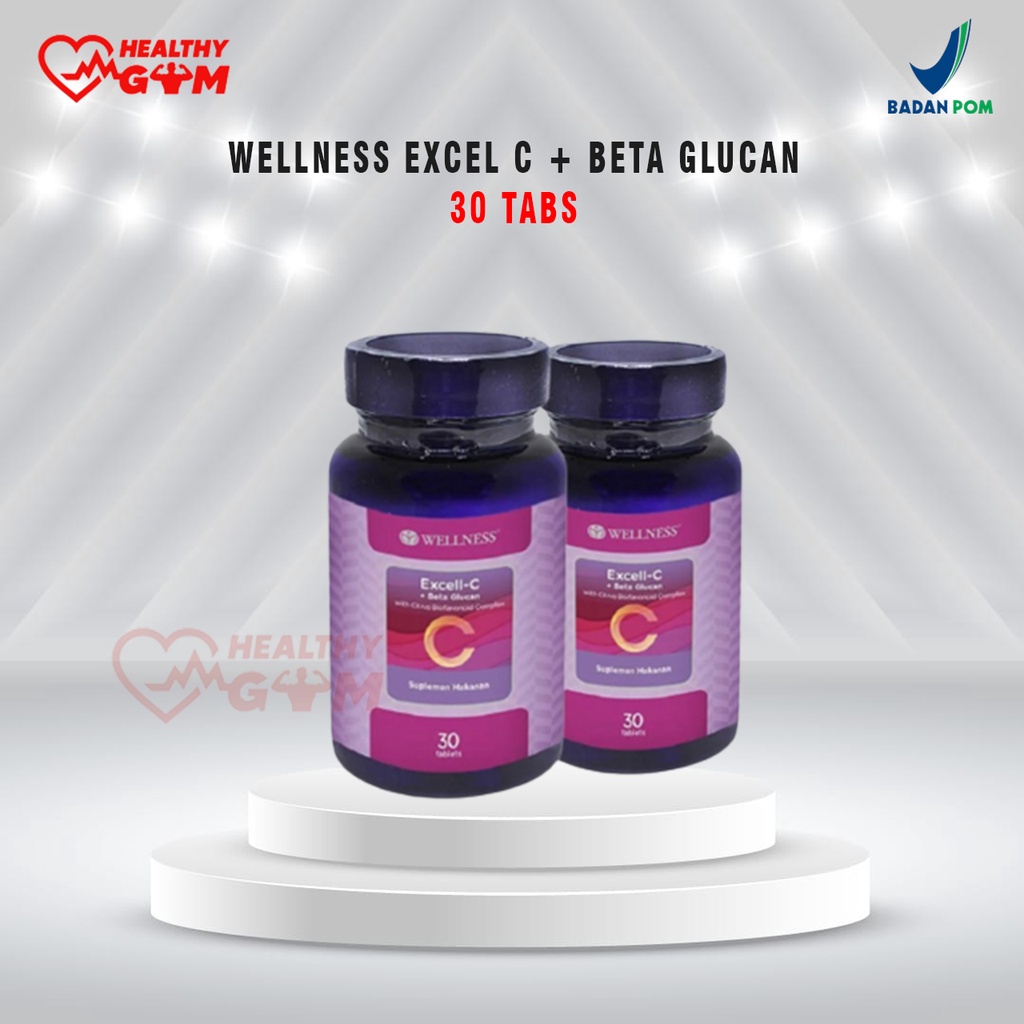 Jual Wellness Excel C + Beta Glucan 30 Tablet Vit C Excel Vitamin C ...