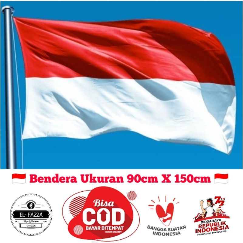 Jual Bendera Merah Putih Ukuran 90X150 CM Bendera Bendera Agustusan ...