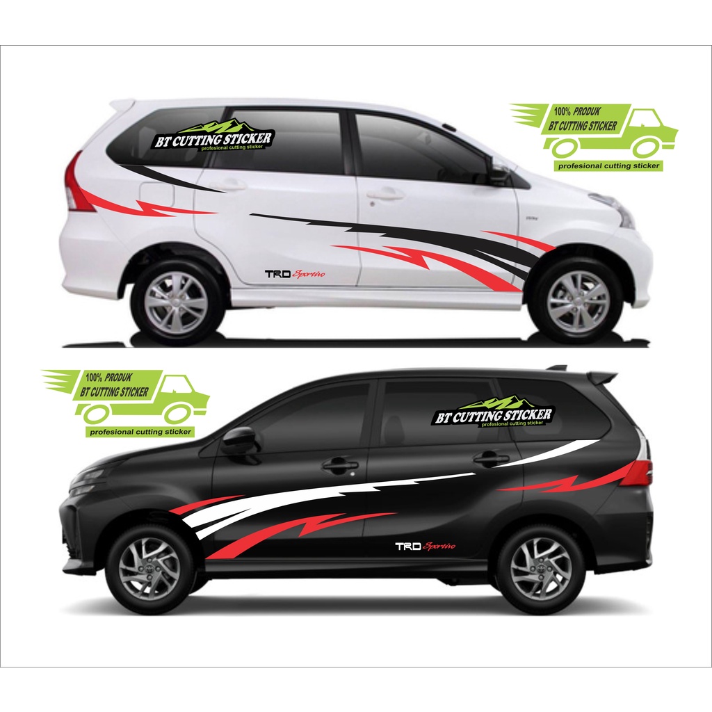 Jual stiker avanza stiker minimalis avanza sticker toyota avanza stiker ...
