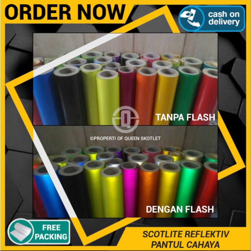 Jual Stiker Skotlet Reflektive Pantul Cahaya Sticker Scotlite Tulisan ...
