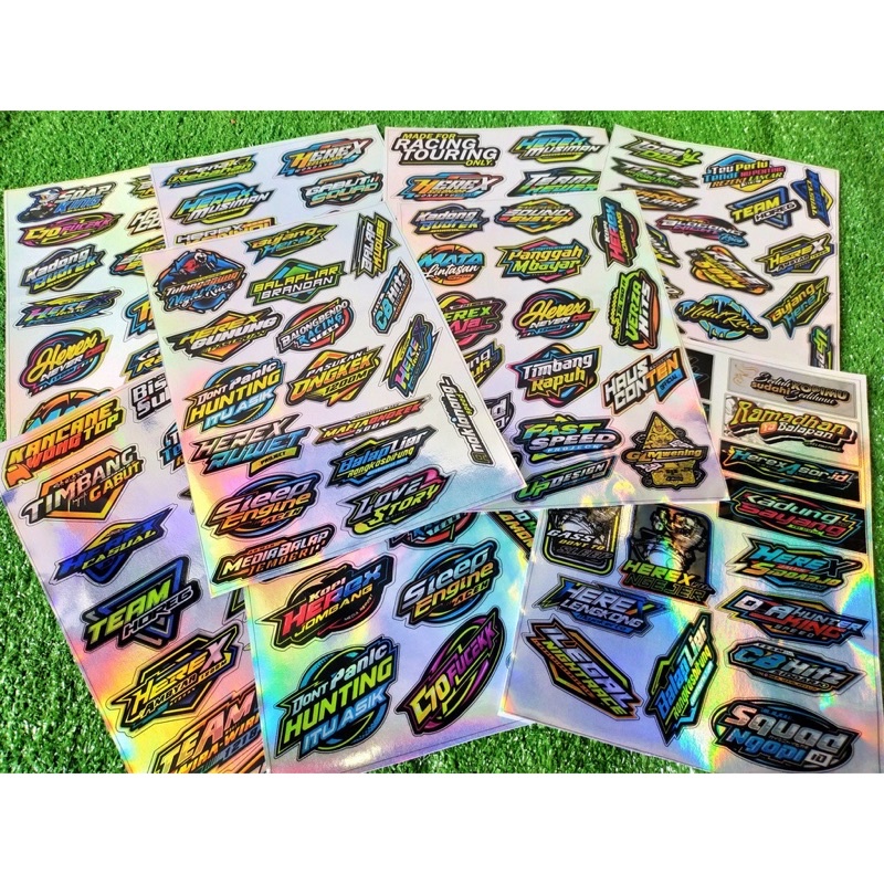 Jual Stiker Pack AESTHETIC random Sponsor Herex Hologram 1set Isi ...