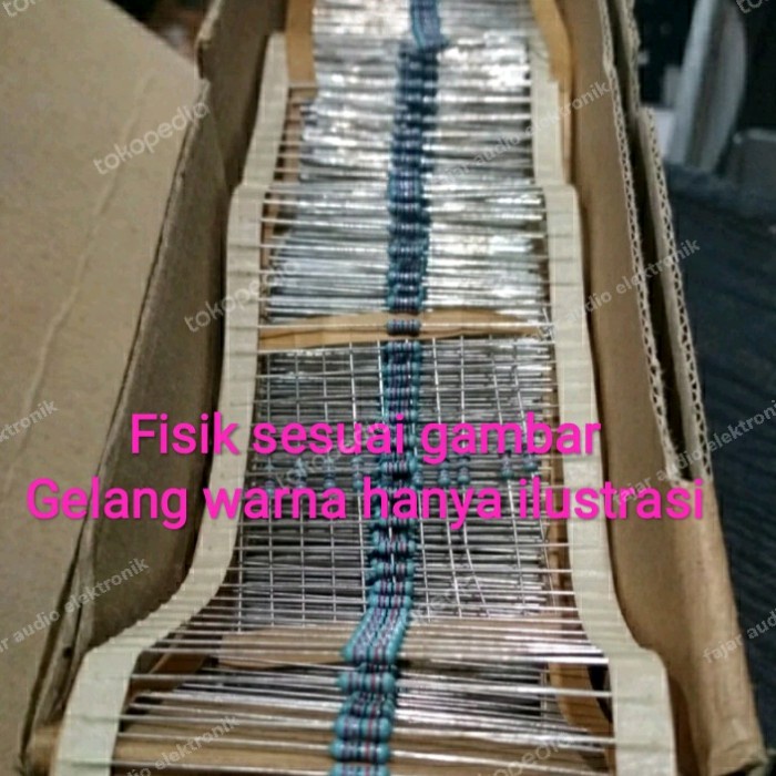 Jual Resistor 1M 1 M Mega ohm original 1/4watt 0.25watt metal film 1/4 ...