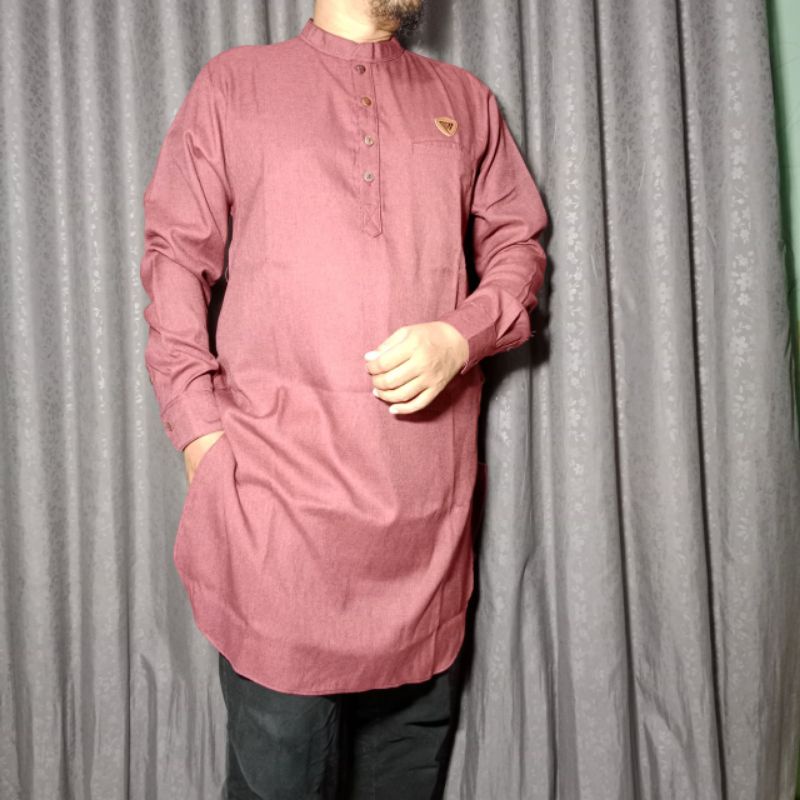 Jual koko kurta pakistan katun madinah ( twotone ) | Shopee Indonesia