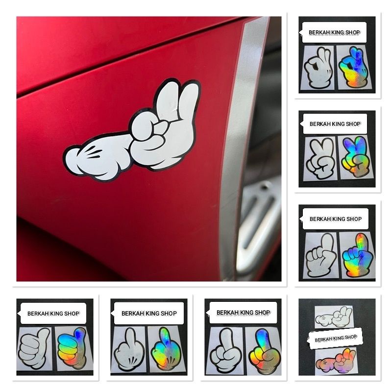 Jual STICKER STIKER TANGAN STIKER MOBIL MOTOR CUTTING | Shopee Indonesia