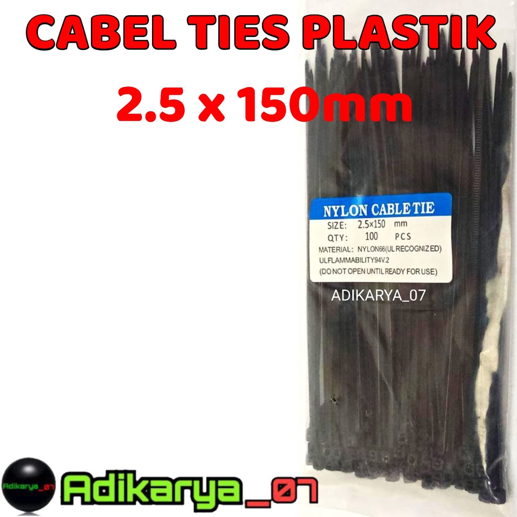 Jual Cable Ties Kabel Ties Tali Rivet 150mm ISI 100 PCS | Shopee Indonesia