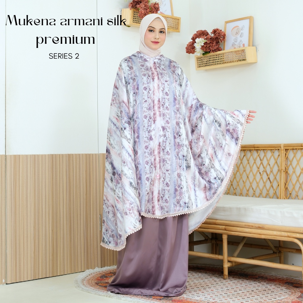Jual MUKENA ARMANI SILK PREMIUM JUMBO 2 IN 1 | Shopee Indonesia
