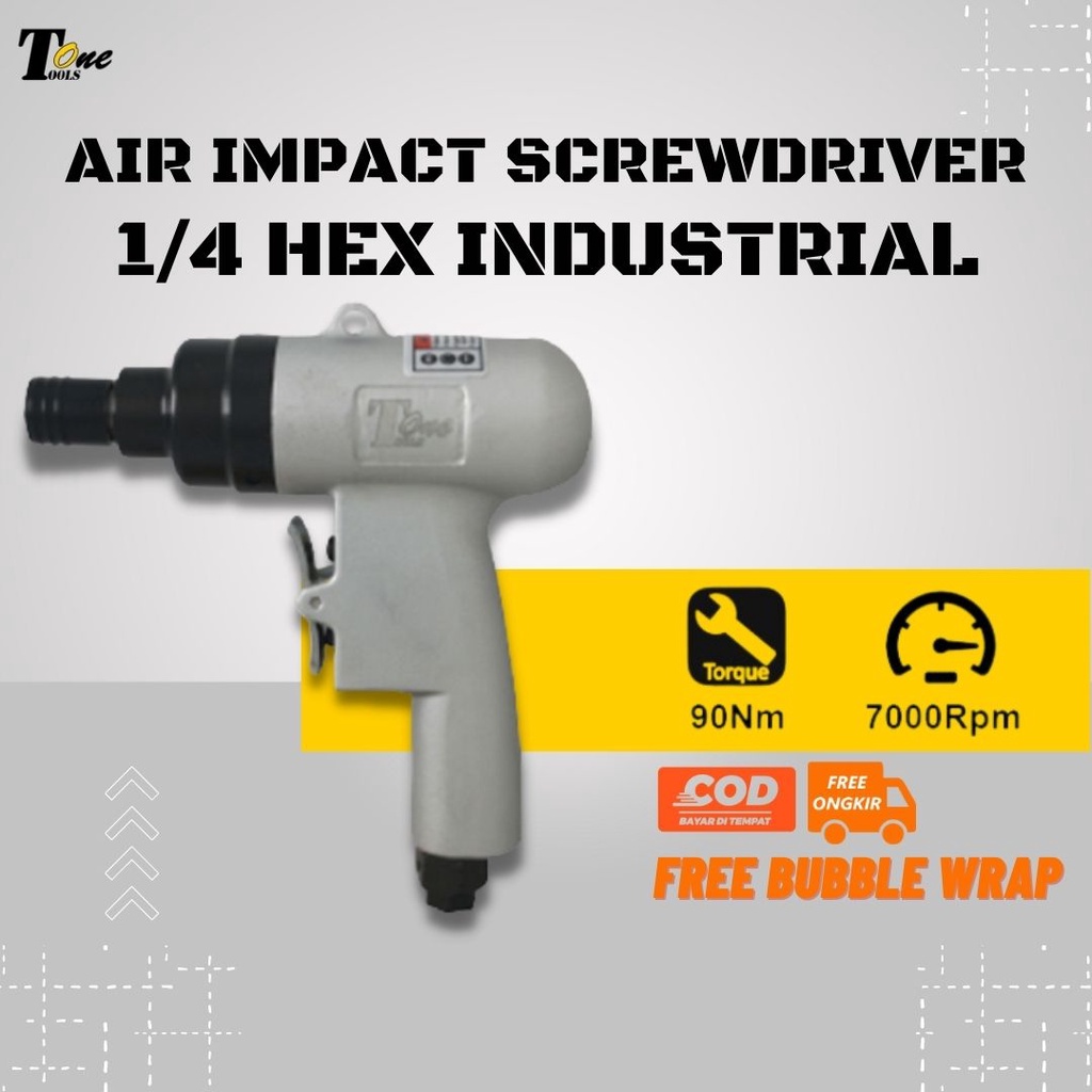 Jual Air Screwdriver 1/4 Hex obeng angin Industrial Quality | Shopee ...