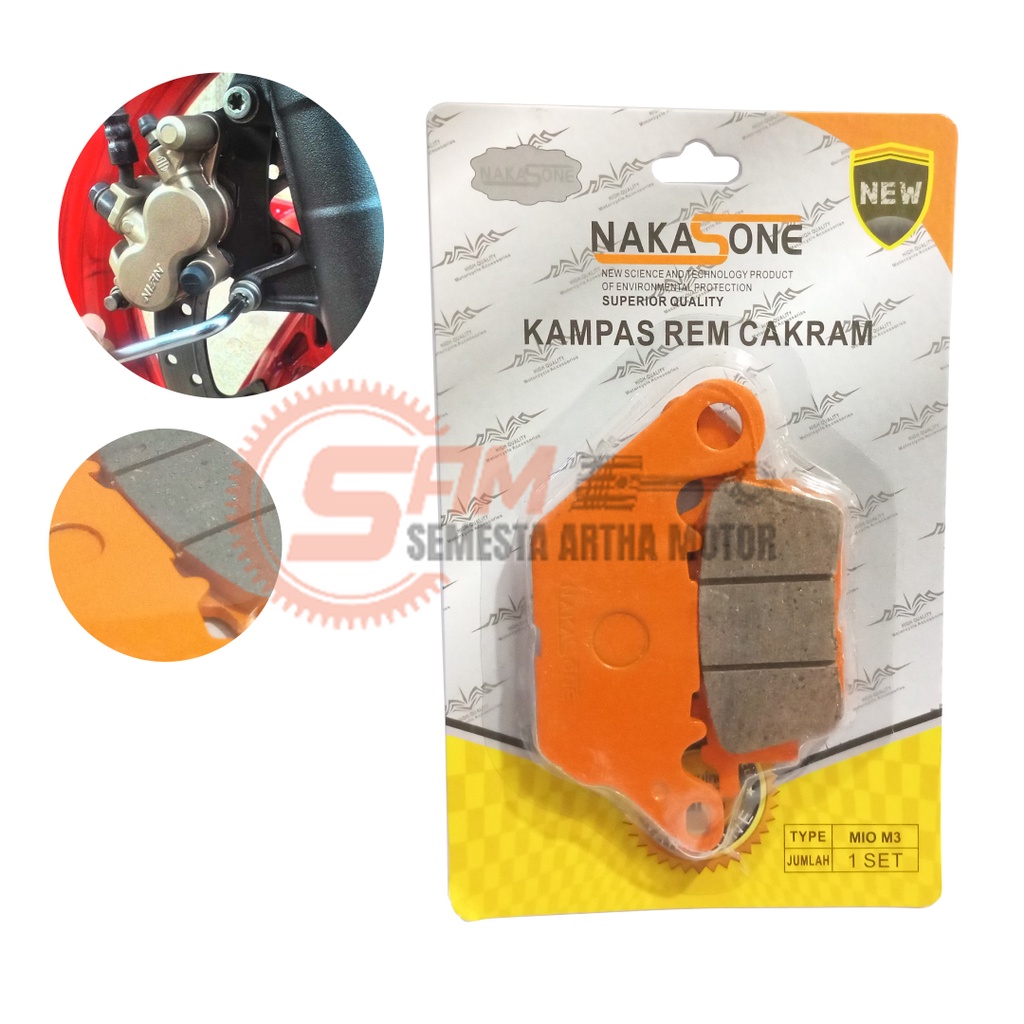 Jual Nakasone Disc pad Yamaha Mio125 M3 MX King Nmax Kampas Rem Cakram Depan Motor | Shopee ...