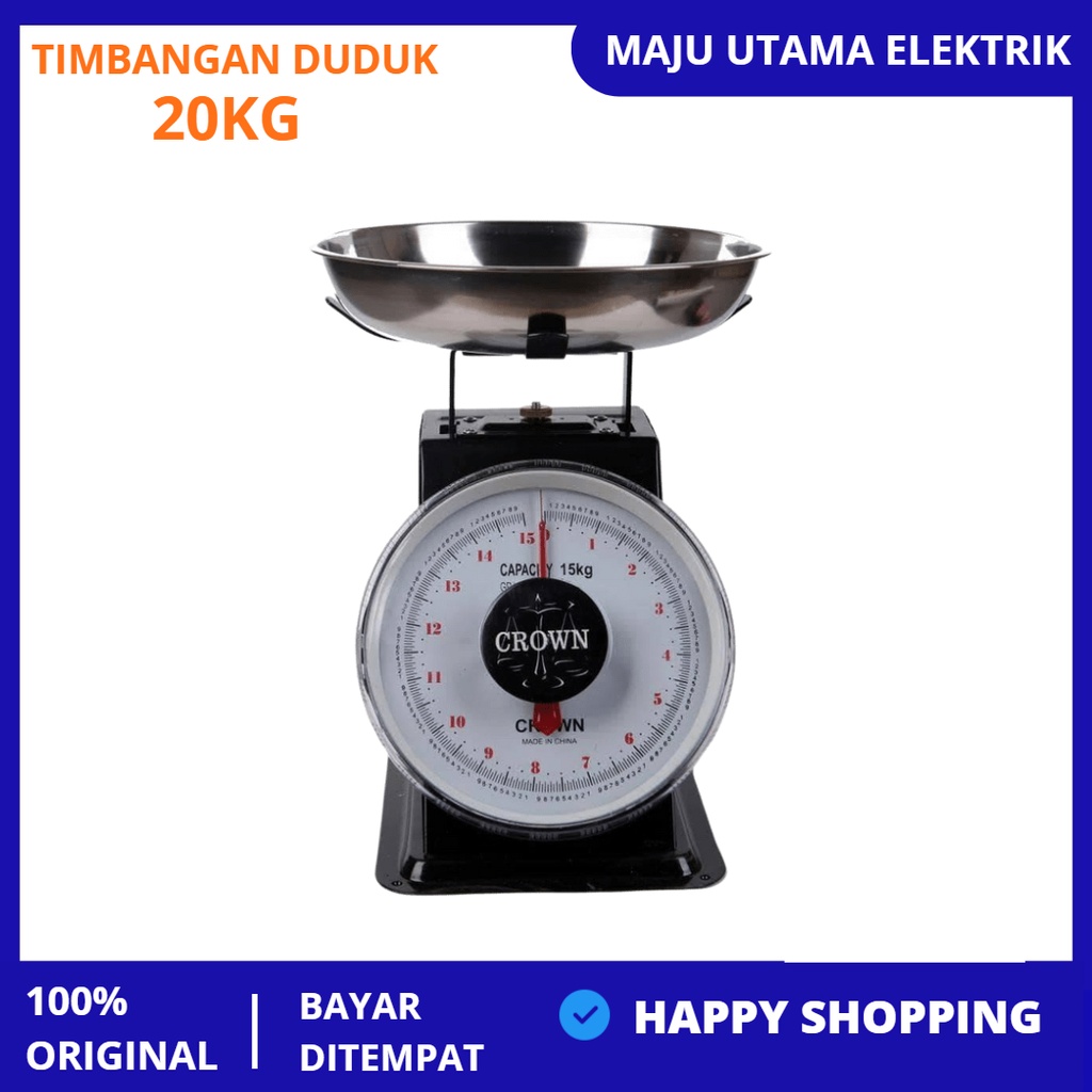 Jual Timbangan 20kg Duduk/Timbangan Manual/Timbangan Buah 20 Kg | Shopee Indonesia