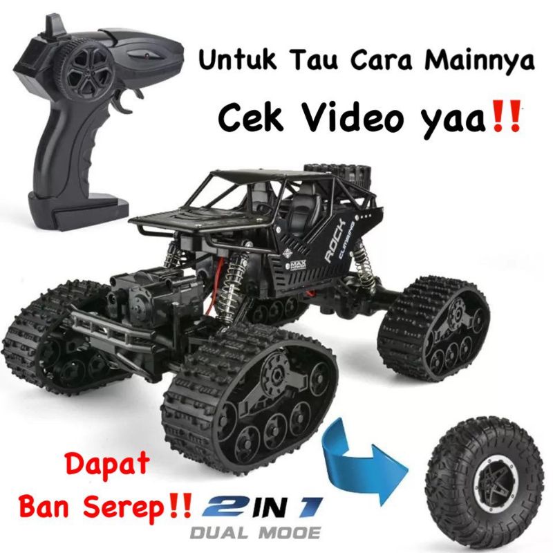 Jual Mainan Mobil Remote Control Offroad Climbing Car RC Rock Crawller 4WD Body Metal Alloy 2.4 ...