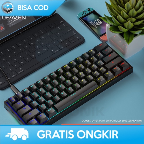 Jual KEYBOARD MEKANIKAL 61 KEYS KEYBOARD GAMING K620 KEYBOARD KABEL ...
