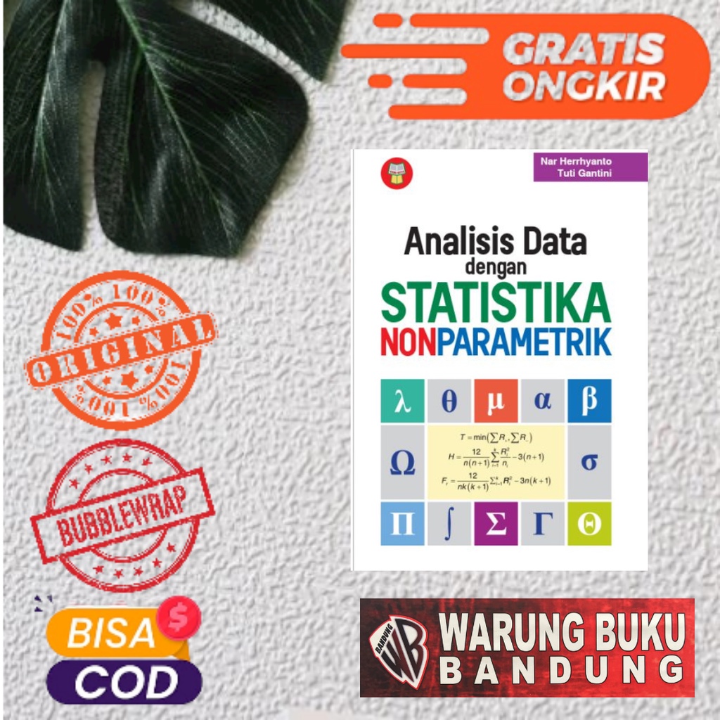 Jual BUKU ANALISIS DATA DENGAN STATISTIKA NONPARAMETRIK - Nar Herrhyanto & Tuti Gantini | Shopee ...