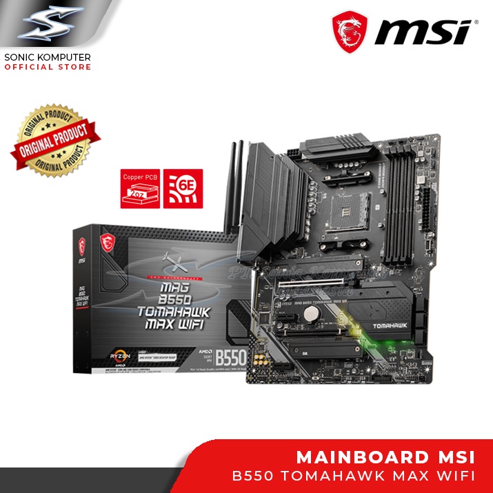 Jual MSI MAG B550 TOMAHAWK MAX WIFI | Motherboard AMD B550 Ryzen AM4 ...