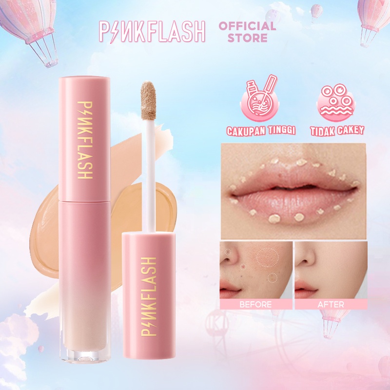 Jual PINKFLASH OhMyBreath Breathable Liquid Concealer Tahan Lama Matte ...