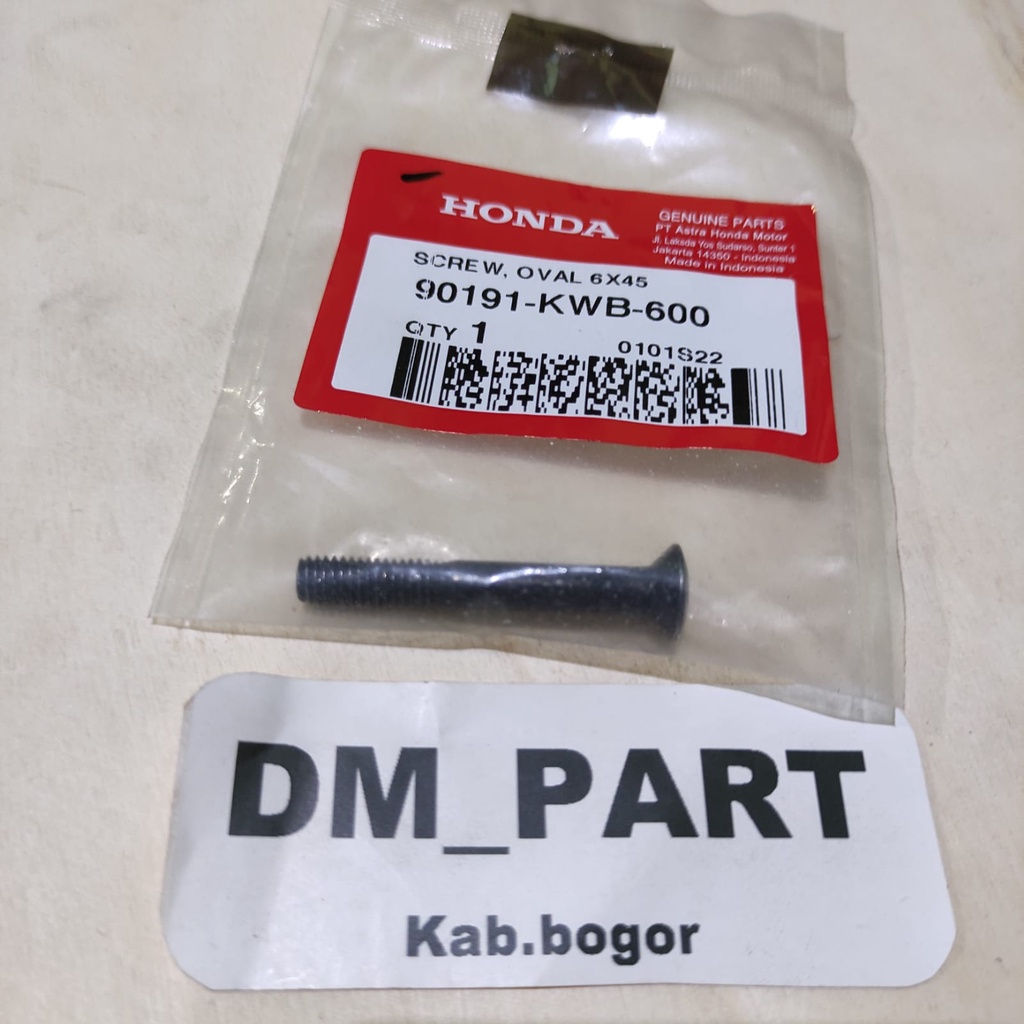 Jual Baut bolt jalu stang setang Screw Oval 6×45 adv beat PCX revo ...