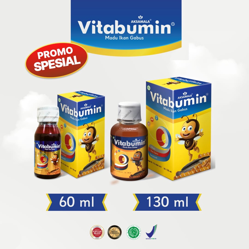 Jual PAKET MADU VITABUMIN 130 ML & 60 ML | Shopee Indonesia