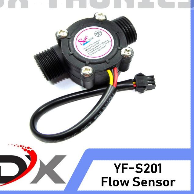 Jual Promo Flow Meter 1 2 Sensor Aliran Yf S201 Water Flowmeter 0 5 Inch Yf S201 Ⓝeyg