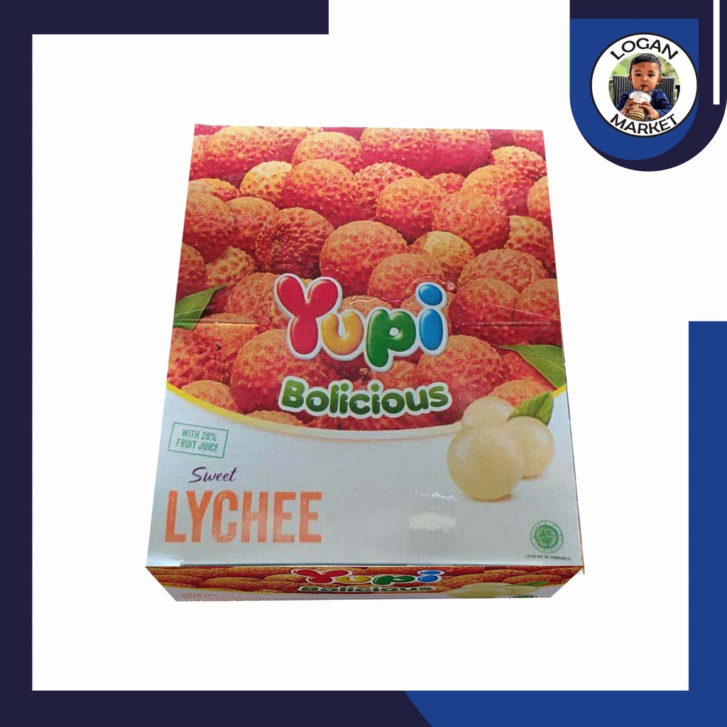 Jual Permen Yupi Bolicious Lychee Leci Box Isi 24Pcs 24 Pcs | Shopee ...