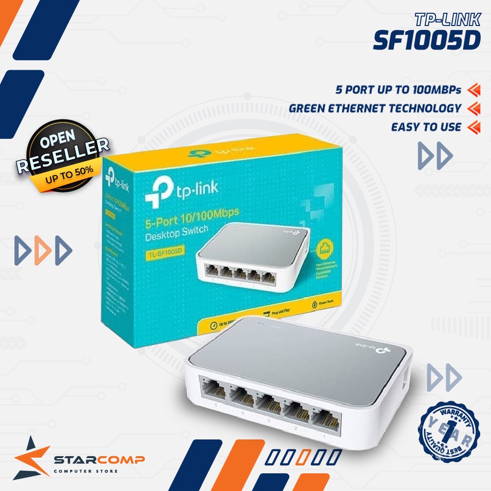 Jual Switch Hub TP-LINK TL-SF1005D 5-Port 10/100Mbps Switch SF1005D | Shopee Indonesia