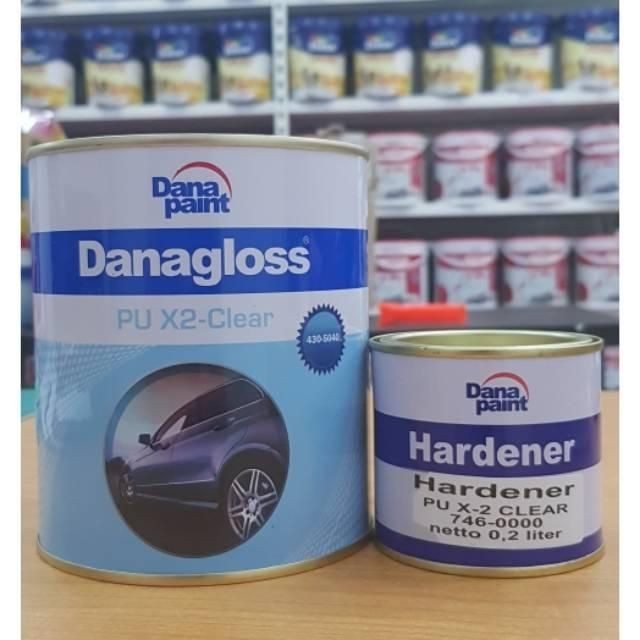 Jual Danagloss PU Clear X2 / 2 Komponen Clear Coat + Hardener | Shopee ...