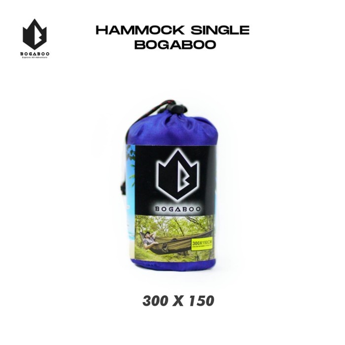 Jual Hammock Single Ultralight - Tempat Tidur Ayunan Gantung - Hamock Hamok - Biru | Shopee ...