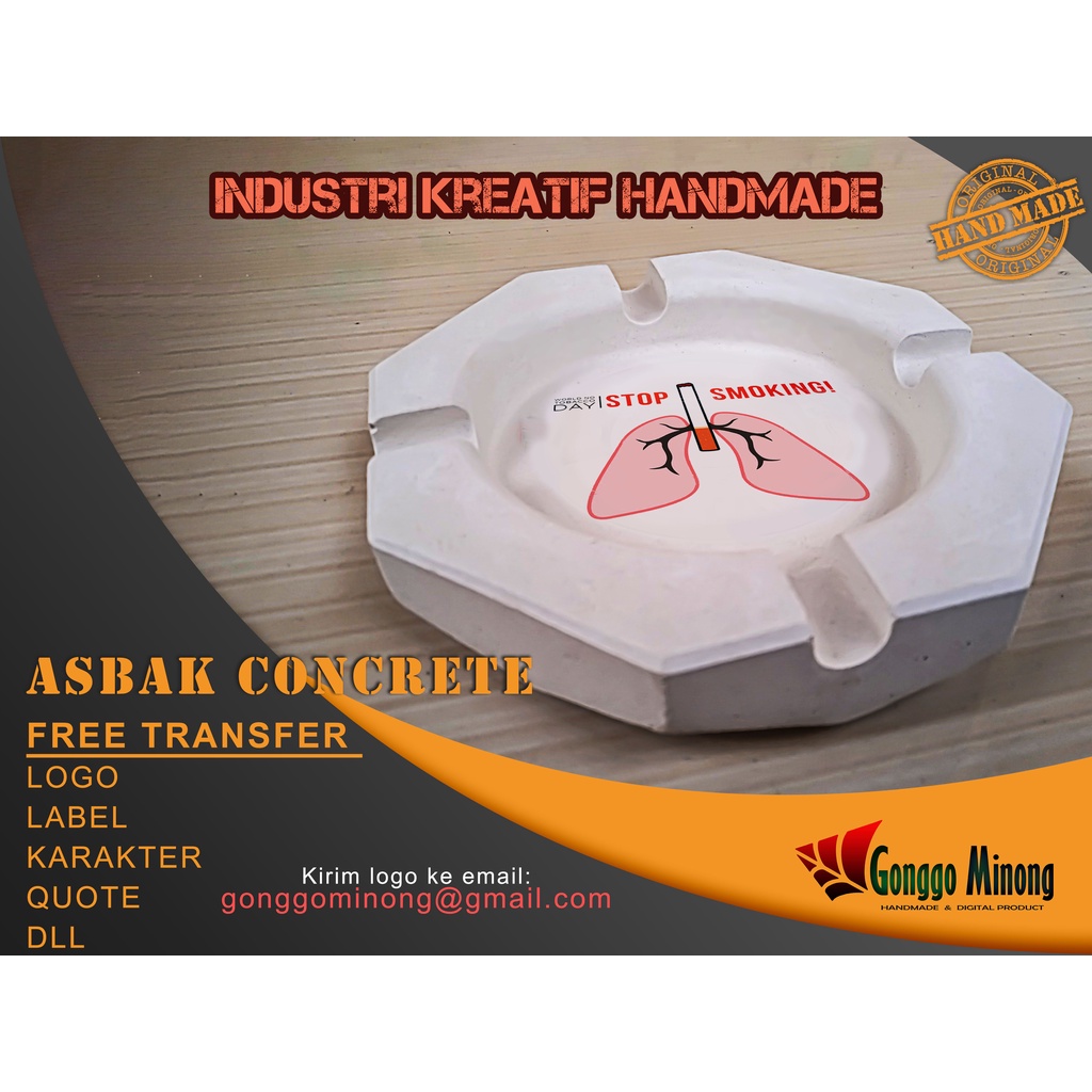 Jual ASBAK COSTUME FREE TRANSFER LOGO/BRAND/MEREK/NAMA/LABEL DLL ...